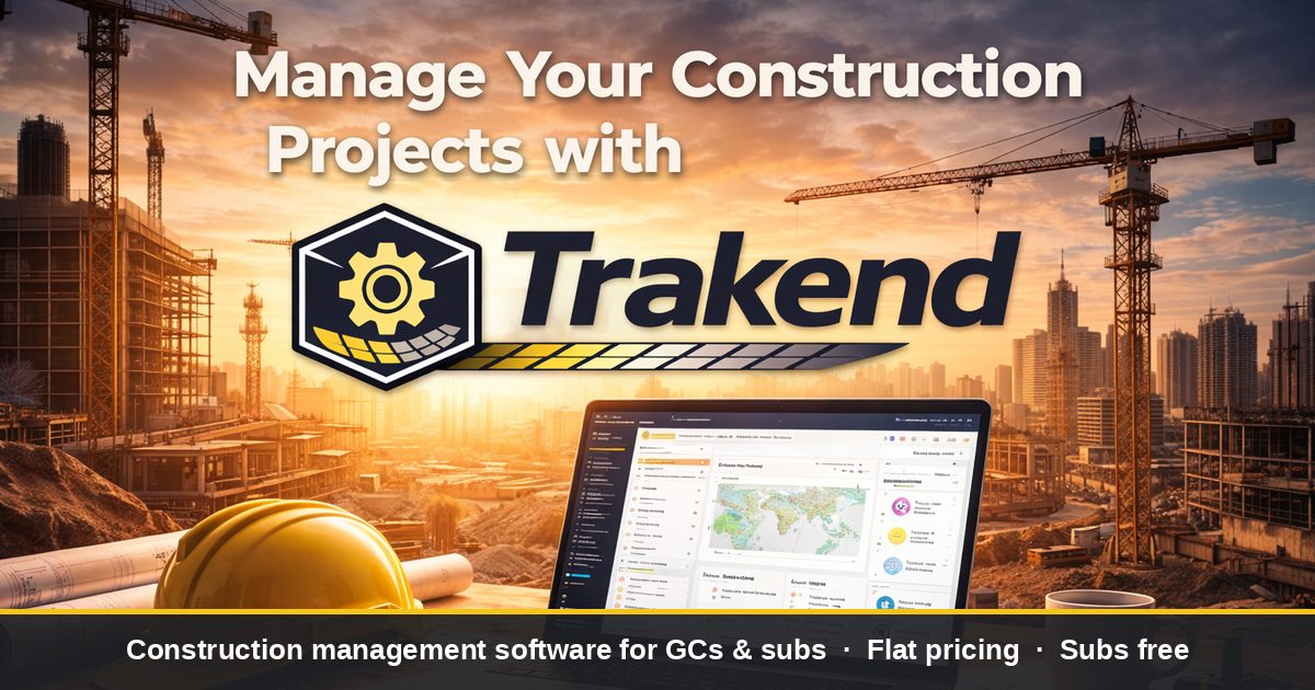 Construction Plan Viewer & Drawing Management | Trakend